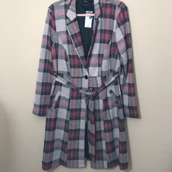 torrid | Jackets & Coats | Torrid Pink Plaid Longline Blazer ...